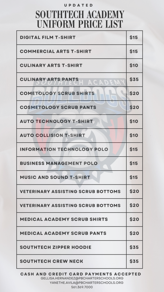 Uniforms - SouthTech Schools - Palm Beach County Charter Schools